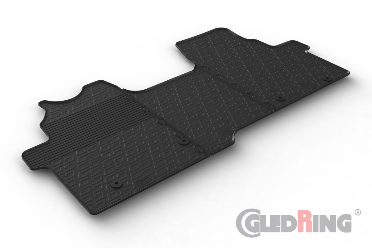 Rubber mats for Ford Transit Custom Furgon (manual)